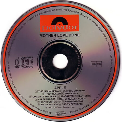 MOTHER LOVE BONE: APPLE Studio Album (1990)