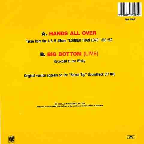 SOUNDGARDEN: HANDS ALL OVER Single Album (1990)