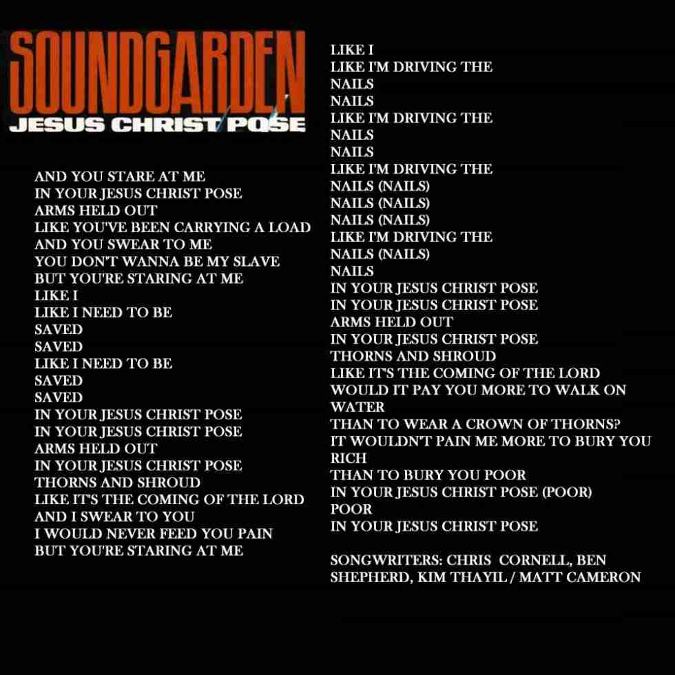 SOUNDGARDEN: JESUS CHRIST POSE Single Album (1991)