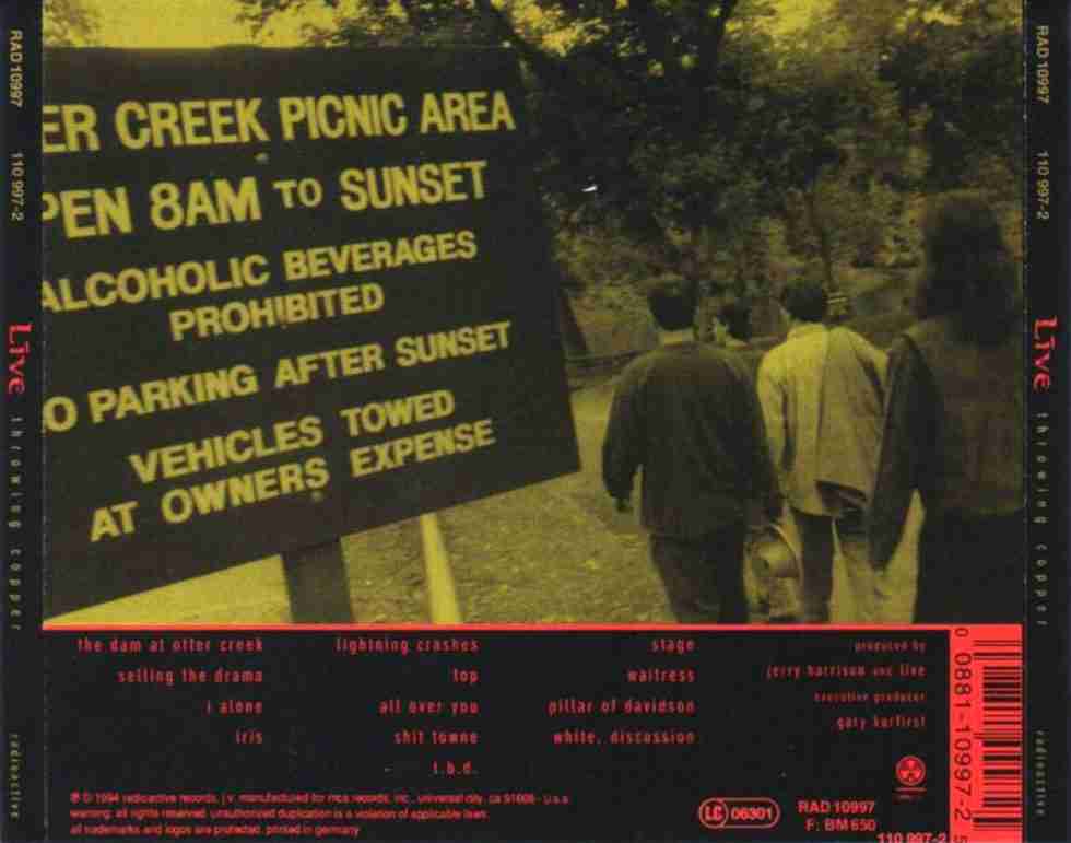 LIVE: THROWING COPPER Third Studio Album (1994)
