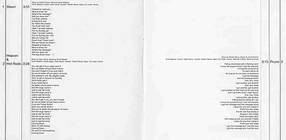 STONE TEMPLE PILOTS: No. 4 Fourth Studio Album (1999)