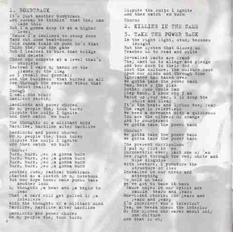 RAGE AGAINST THE MACHINE Debut Studio Album (1992)