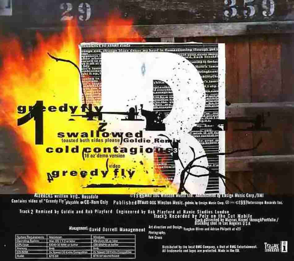 BUSH: GREEDY FLY Single Album (1996)