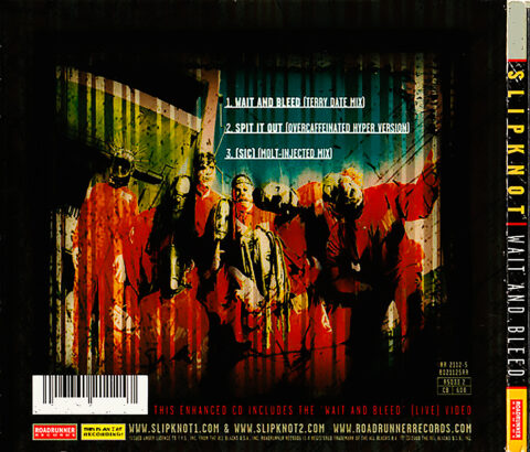 SLIPKNOT: WAIT AND BLEED Debut Single Album (1999)