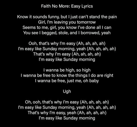FAITH NO MORE: I'M EASY / BE AGGRESSIVE Single Album (1992)