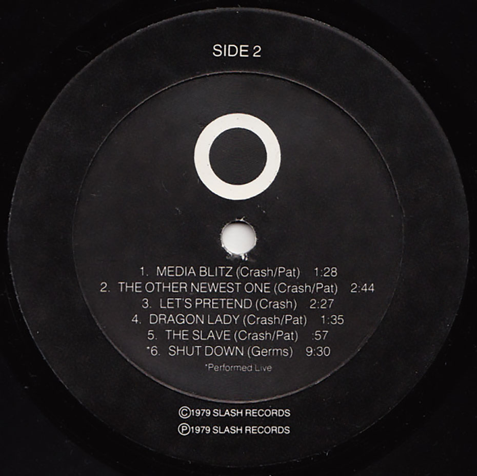 THE GERMS: GI Debut Studio Album (1979)