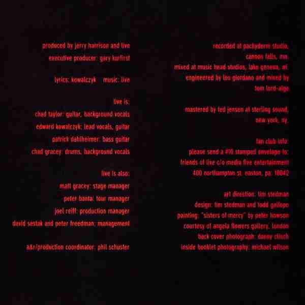 LIVE: THROWING COPPER Third Studio Album (1994)