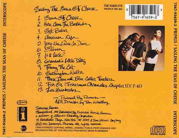 PRIMUS: SAILING THE SEAS Second Studio Album (1991)