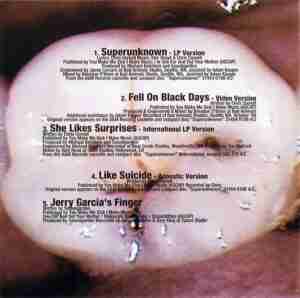 SOUNDGARDEN: SONGS FROM THE SUPERUNKNOWN (EP) Album (1995)