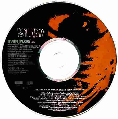 PEARL JAM: EVEN FLOW Single Album (1992)