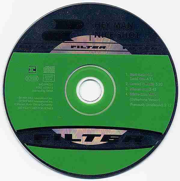FILTER: HEY MAN NICE SHOT Single Album (1995)